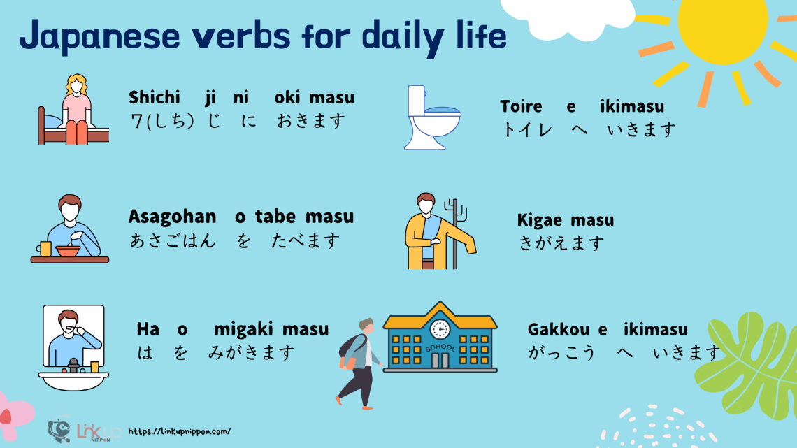 Japanese verbs for daily life - Linkup Nippon Study Japanese