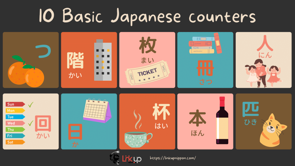10 Basic Japanese counters for Beginners with useful chart